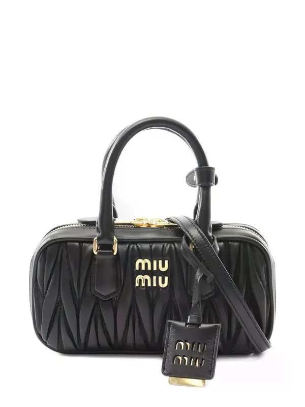 Miu Miu Matelasse Leather Tote