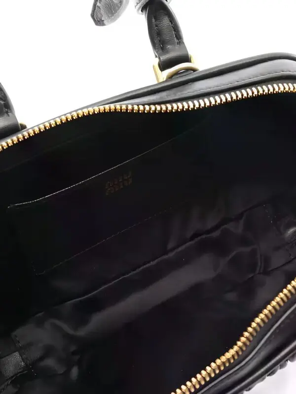 Miu Miu Matelasse Leather Tote