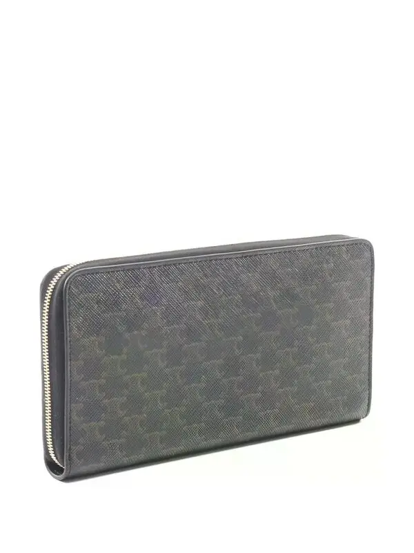 Celine 2010s Large Triomphe Zip Wallet