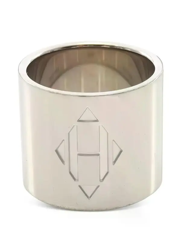 Hermès 2010s H Diamant Ring - Silver