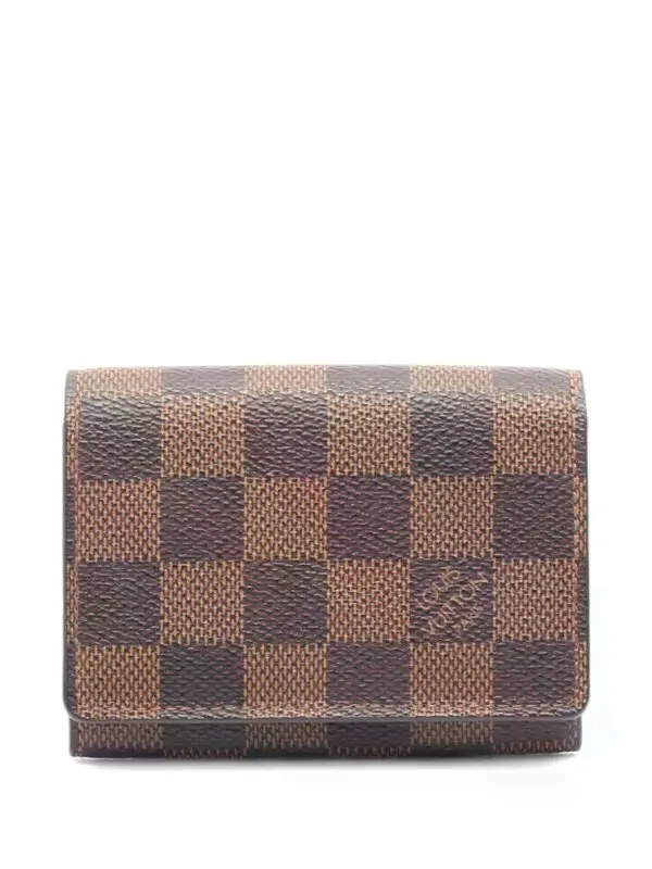LOUIS VUITTON 2014 Damier Ebene Canvas Wallet - Brown