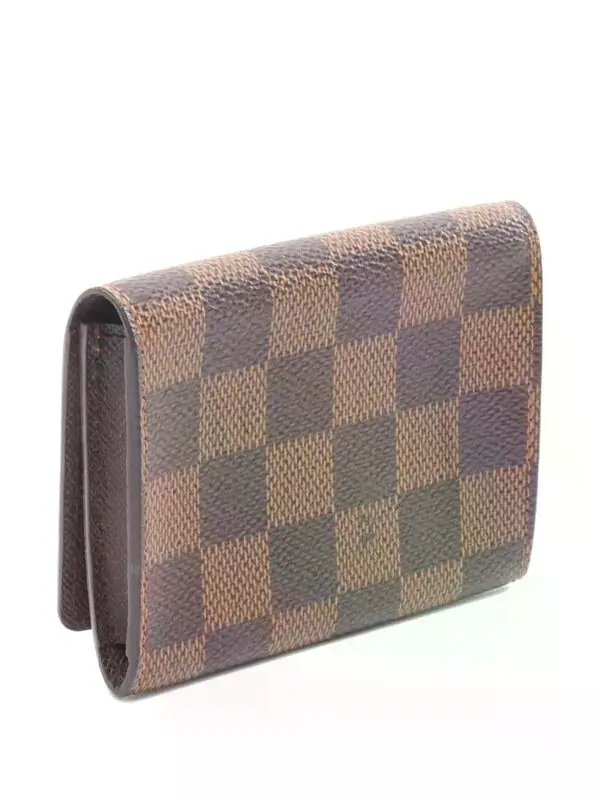 LOUIS VUITTON 2014 Damier Ebene Canvas Wallet