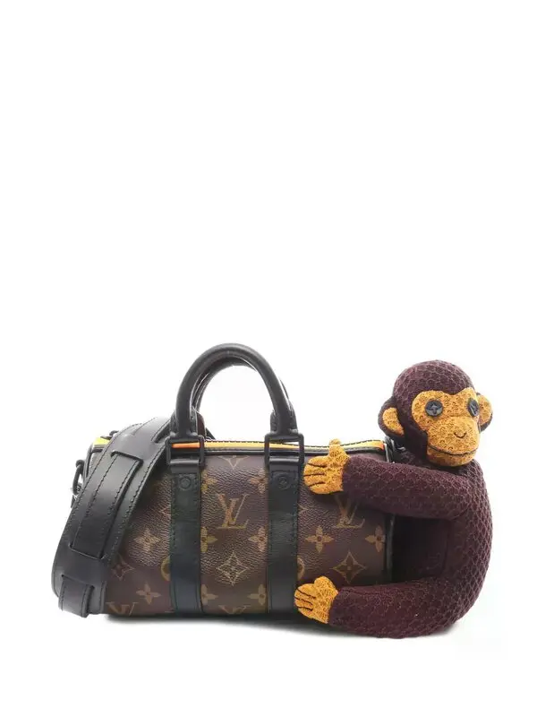 LOUIS VUITTON Friends Monkey Puppet Keepall Tote - Brown