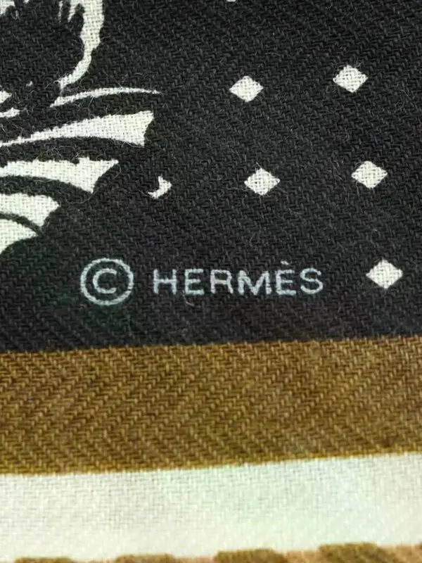 Hermès 00s Patterned Scarf