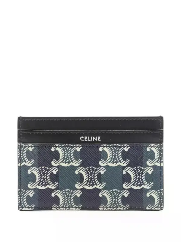 Celine 2020s Triomphe Wallet - Blue