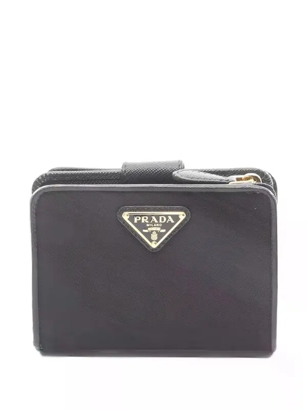 Prada 2010s Bi-fold Leather Wallet - Black