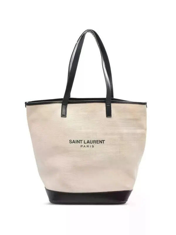 Saint Laurent 2000s Logo-lettering Tote Bag