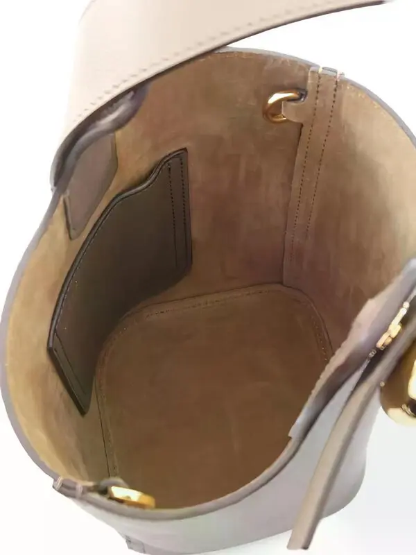 Loewe Mini Pebble Bucket Bag - Brown