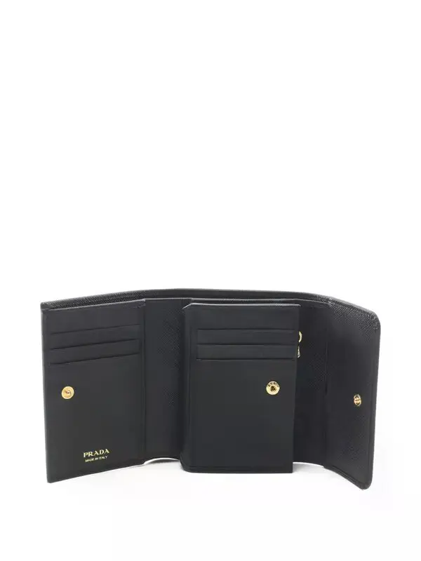 Prada 2020s Leather Trifold Wallet