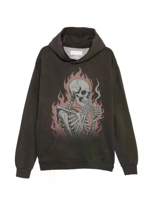 WARMAN Skeleton-print Hoodie