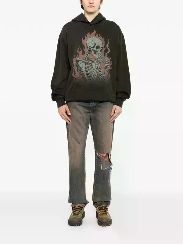 WARMAN Skeleton-print Hoodie