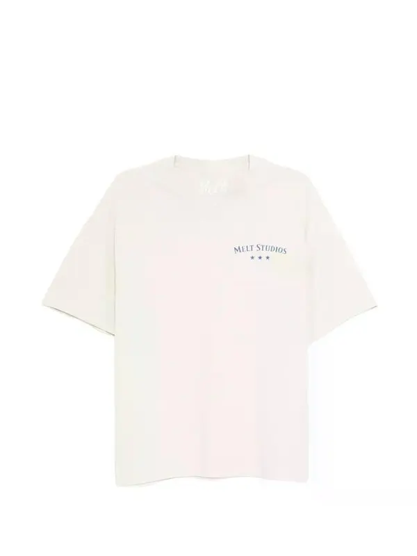 MELT Logo-print T-shirt - Neutrals