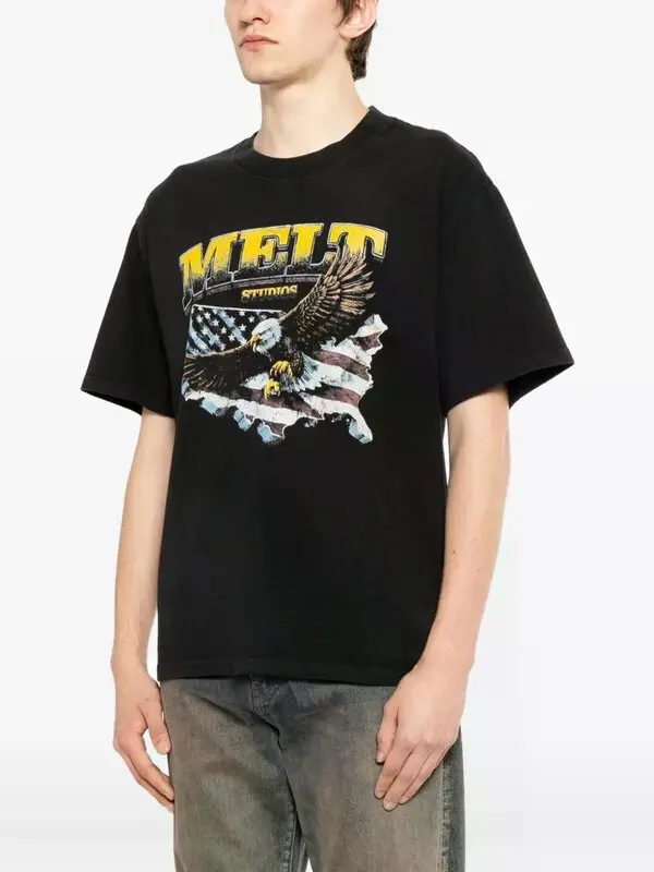 MELT Eagle-print T-shirt - Black