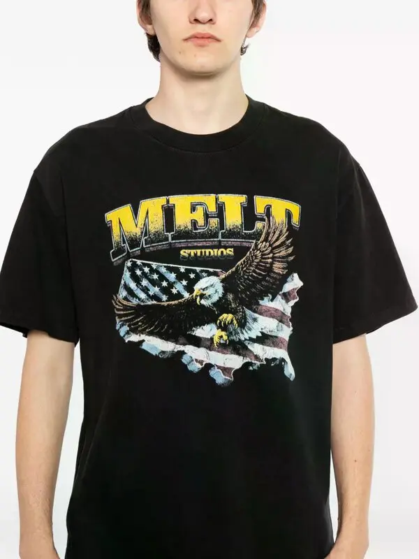 MELT Eagle-print T-shirt - Black