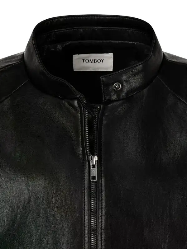 STUDIO TOMBOY Zip-up Synthetic Leather Jacket
