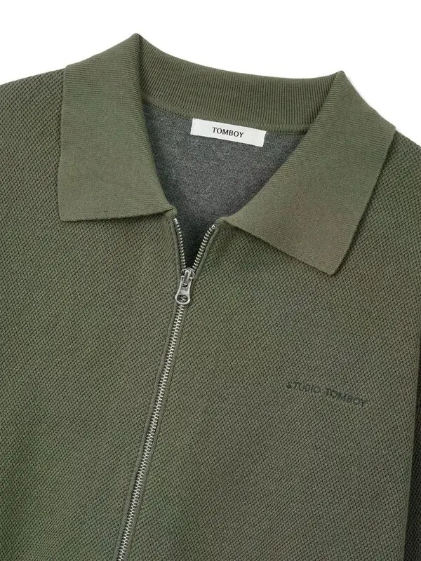 STUDIO TOMBOY Zip-up Cardigan - Green