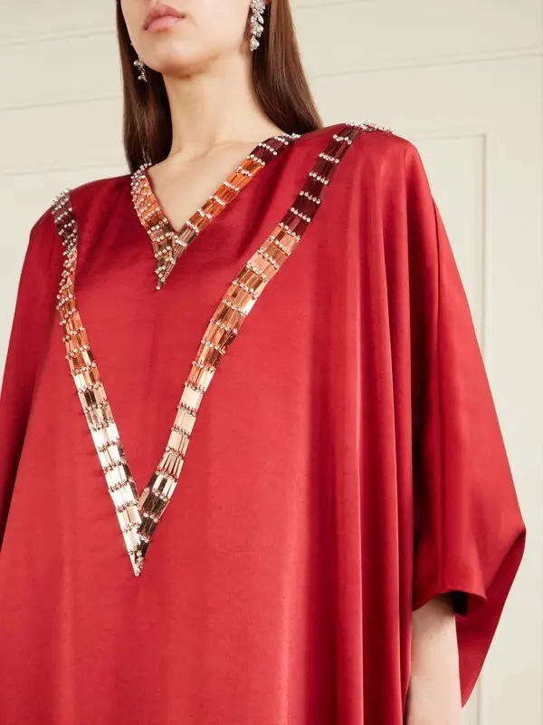 DIMA AYAD Embellished Faille Kaftan