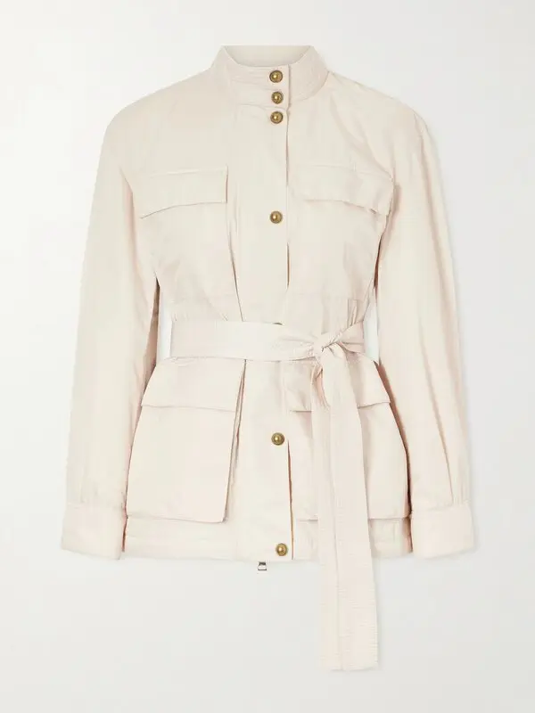 Moncler Maitake Gabardine Jacket - Neutrals
