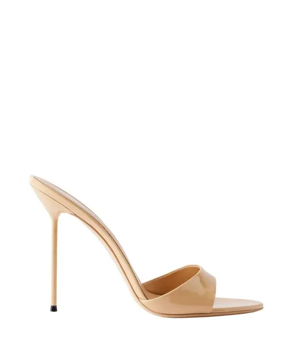 Paris Texas Lidia 105 Patent-leather Mules - Neutrals