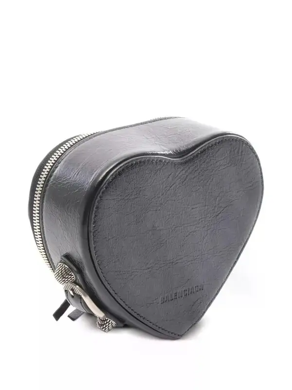 Balenciaga 2010s Le Cagole Heart Pouch - Black