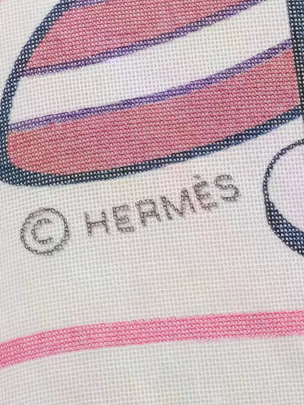 Hermès 20s Printed Handkerchief
