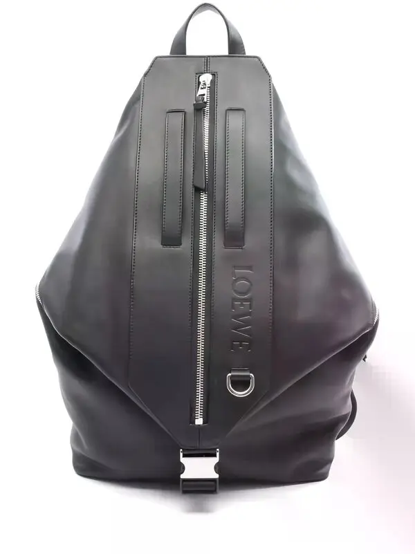 Loewe Leather Backpack Rucksack - Black