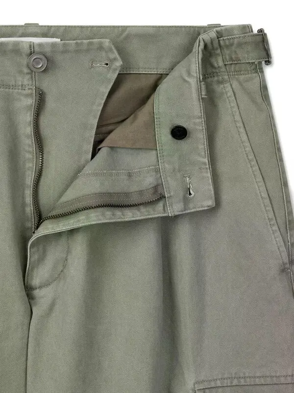STUDIO TOMBOY Pintuck-detail Cargo Trousers - Green
