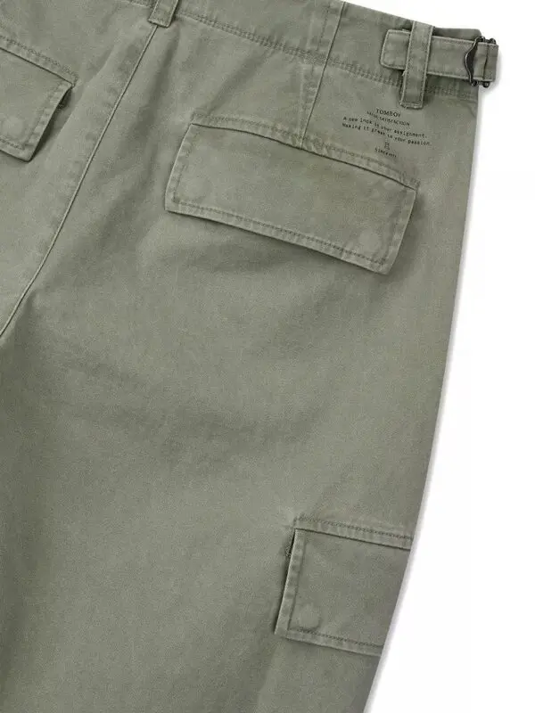 STUDIO TOMBOY Pintuck-detail Cargo Trousers - Green