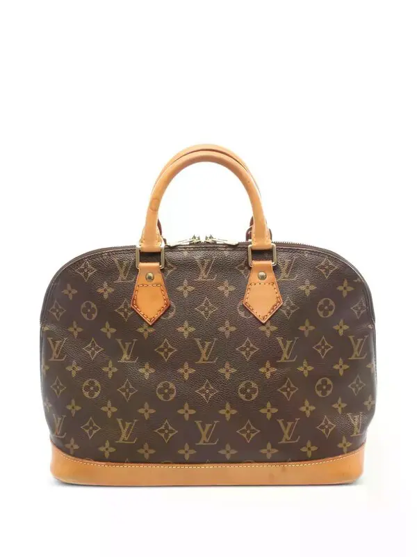 LOUIS VUITTON 1995 Pm Alma Monogram Tote Bag - Brown