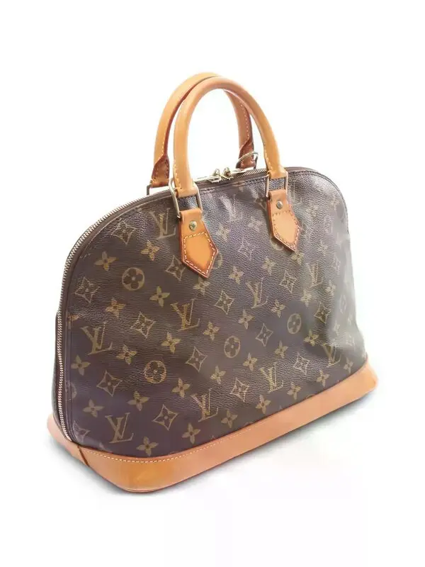 LOUIS VUITTON 1995 Pm Alma Monogram Tote Bag - Brown