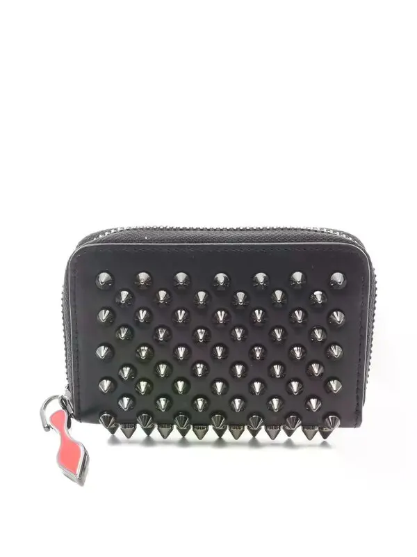 CHRISTIAN LOUBOUTIN 2010s Panettone Spike-studded Coin Purse - Black