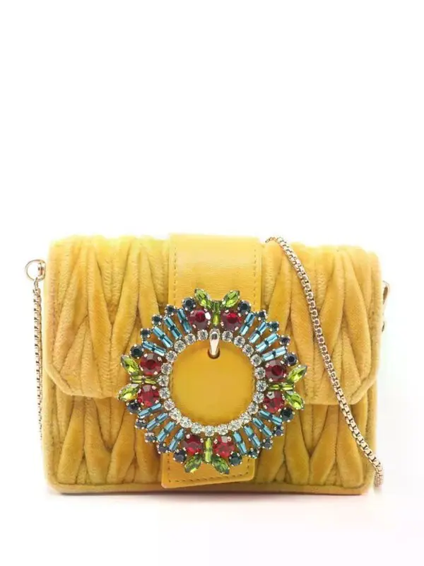 Miu Miu Crystal-embellished Shoulder Bag