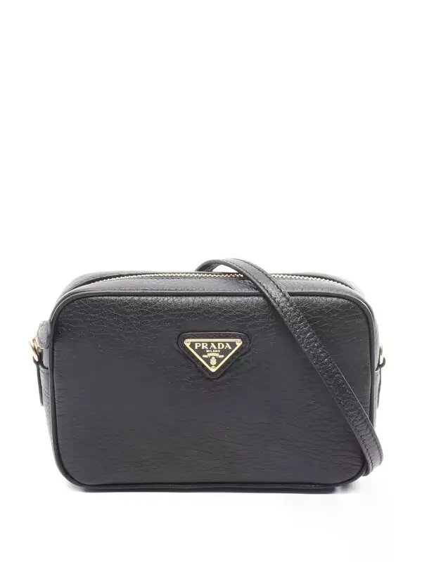 Prada Triangle-logo Leather Shoulder Bag