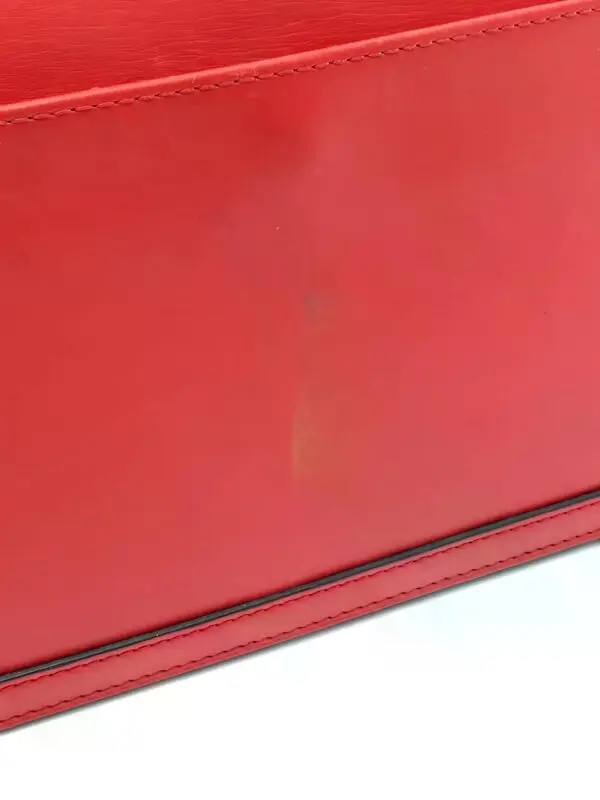 Loewe 2000s Barcelona Leather Shoulder Bag - Red