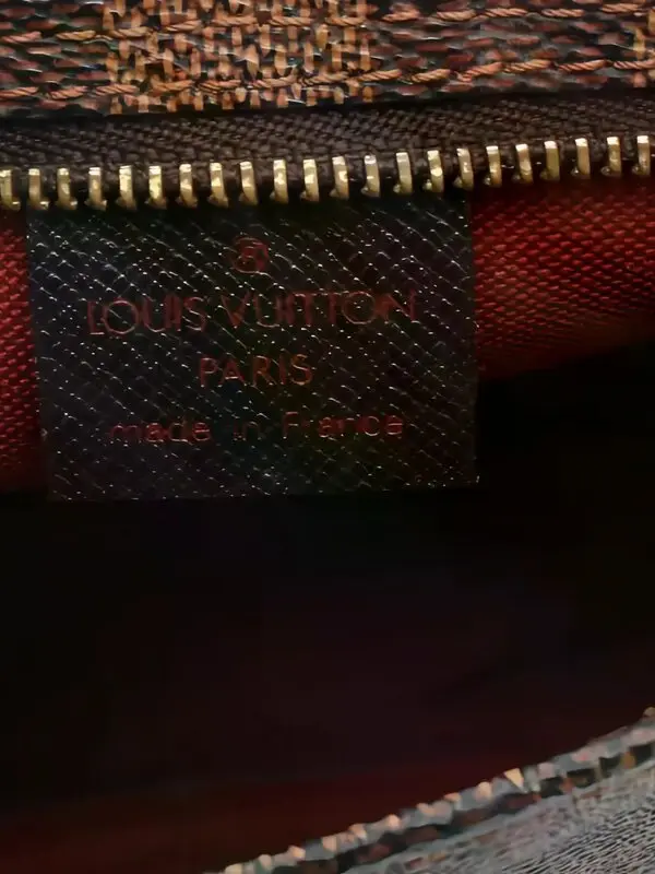 LOUIS VUITTON 1999 Damier Ebene Tote Bag