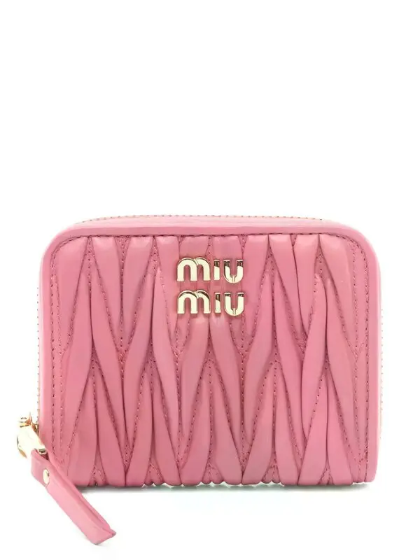 Miu Miu 2020s Leather Wallet - Pink