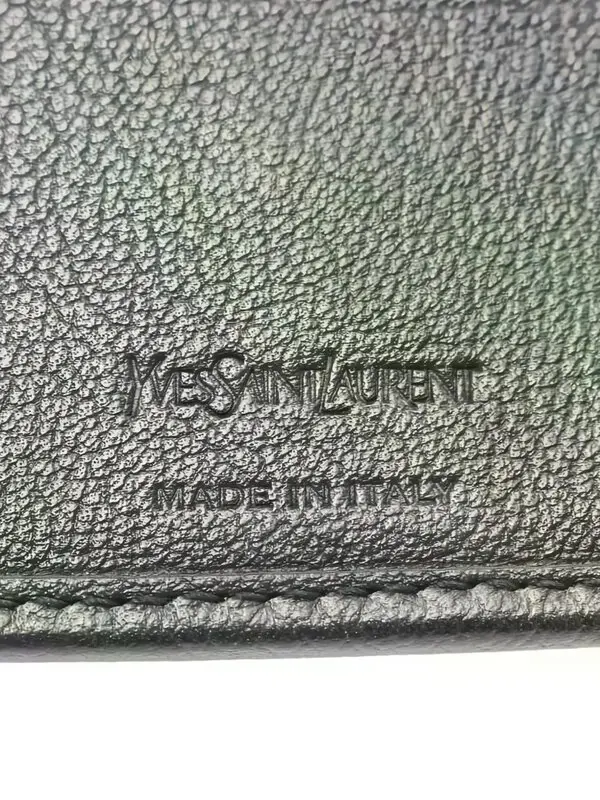 Saint Laurent 2000s Cassandre Bi-fold Leather Wallet