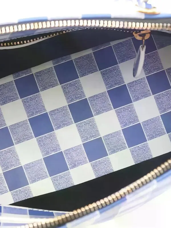 Balenciaga 2010s Ville Checked Tote Bag