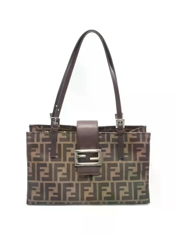 Fendi Zucca Canvas Shoulder Bag