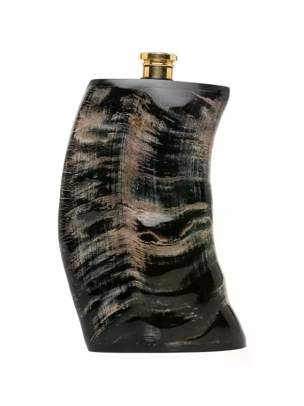 Keepsake The Label Gold-tone Flask Collectable - Black