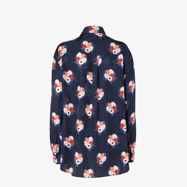 Fendi Ff Jacquard Silk Shirt
