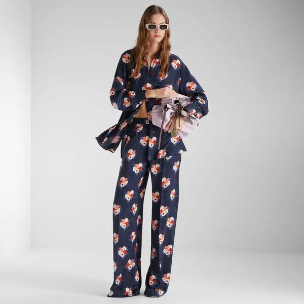 Fendi Ff Jacquard Silk Shirt