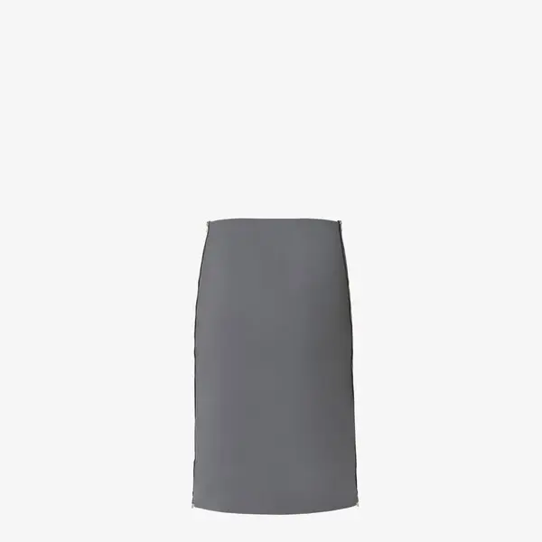 Fendi Straight-cut Midi Skirt With Polka-dot Embellishments