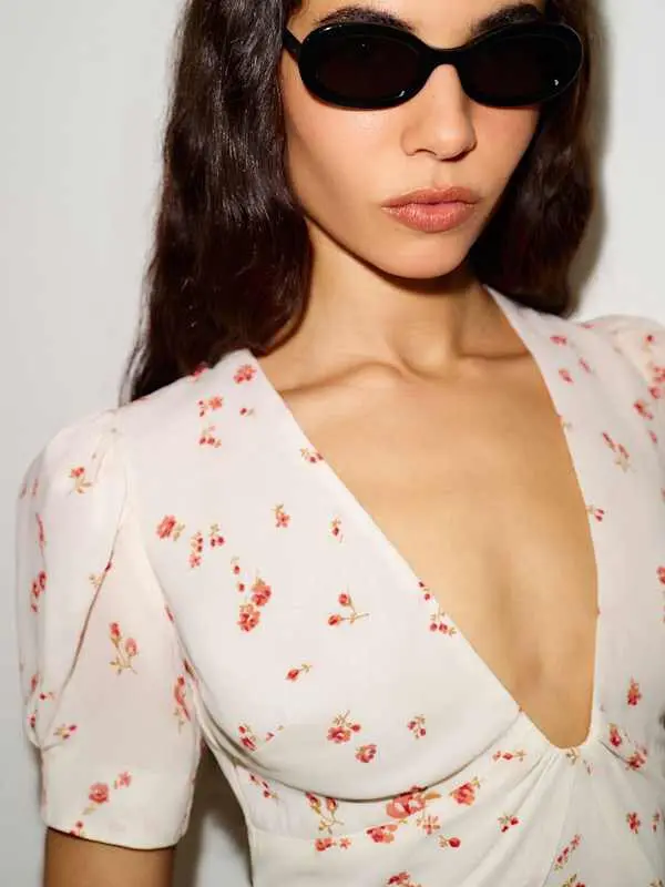 REFORMATION Akaia Mini Dress - Ivory