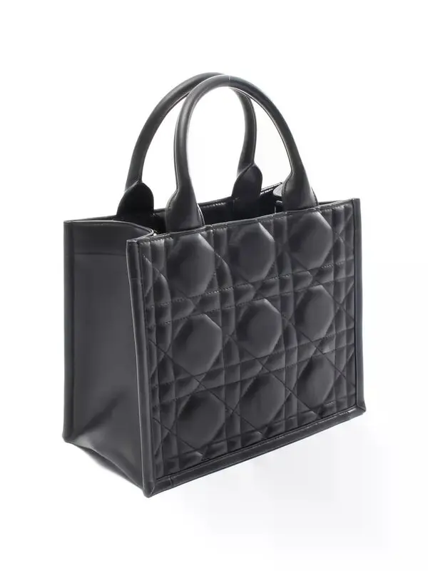 Dior Book Tote Leather Handbag - Black