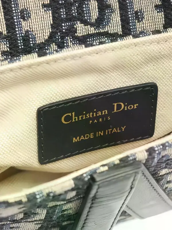 Dior Oblique Jacquard Saddle Bag - Blue