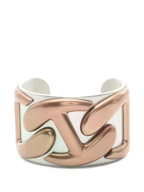 Hermès 2010s Gp Nautic Chain Bangle Bracelet - Silver