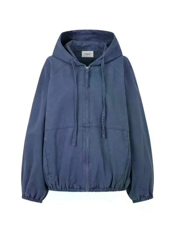 STUDIO TOMBOY Zip-up Hooded Jacket - Blue