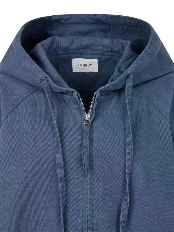 STUDIO TOMBOY Zip-up Hooded Jacket - Blue