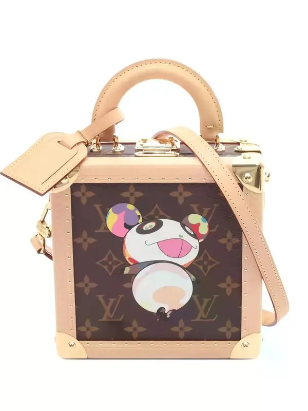 LOUIS VUITTON X Takashi Murakami 2010s Mini Square Trunk Bag - Brown